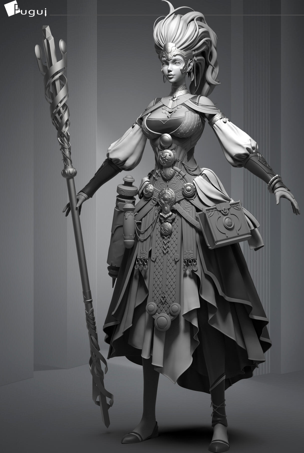 【pugui游戏】--06期次时代角色网络班学员作品模型 - 角色/人物/生物 - 作品模型 - CG模型网