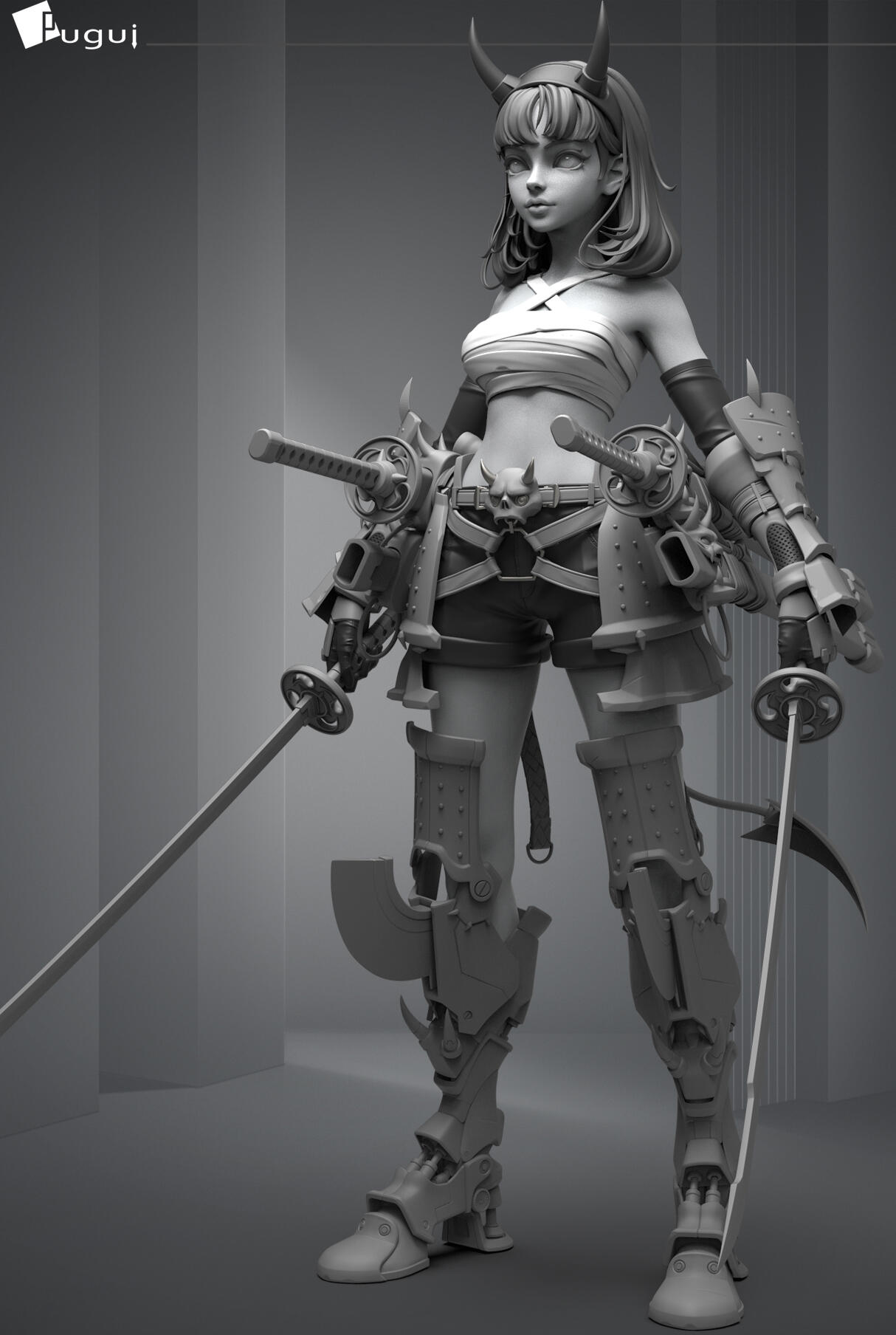 【pugui游戏】--06期次时代角色网络班学员作品模型 - 角色/人物/生物 - 作品模型 - CG模型网