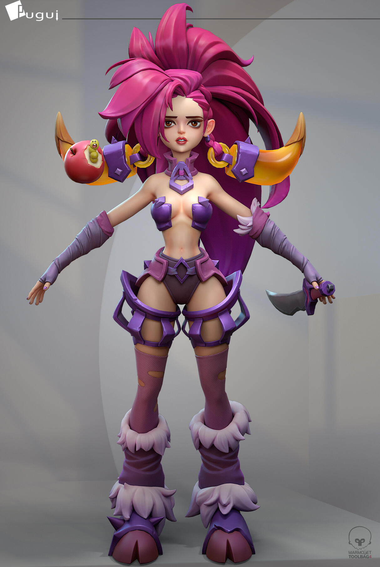 【pugui游戏】--06期次时代角色网络班学员作品模型 - 角色/人物/生物 - 作品模型 - CG模型网