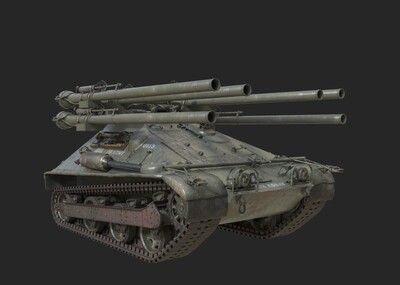 PBR 越战美国M50型106毫米多管无后座力自走炮模型-装甲车／坦克模型库-FBX(.fbx)模型下载-cg模型网