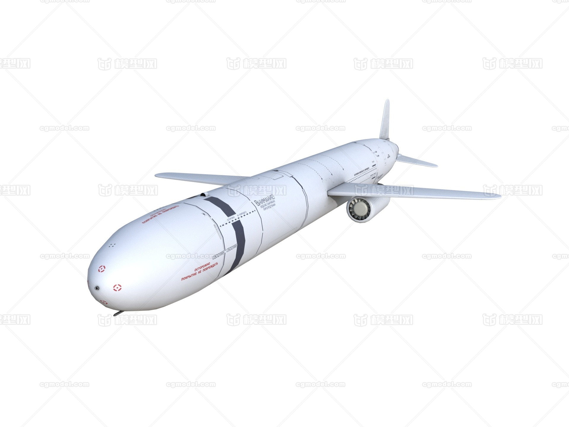 Kh-55远程亚音速空射核巡航导弹模型-其他器械模型库-3ds Max(.max)模型下载-cg模型网