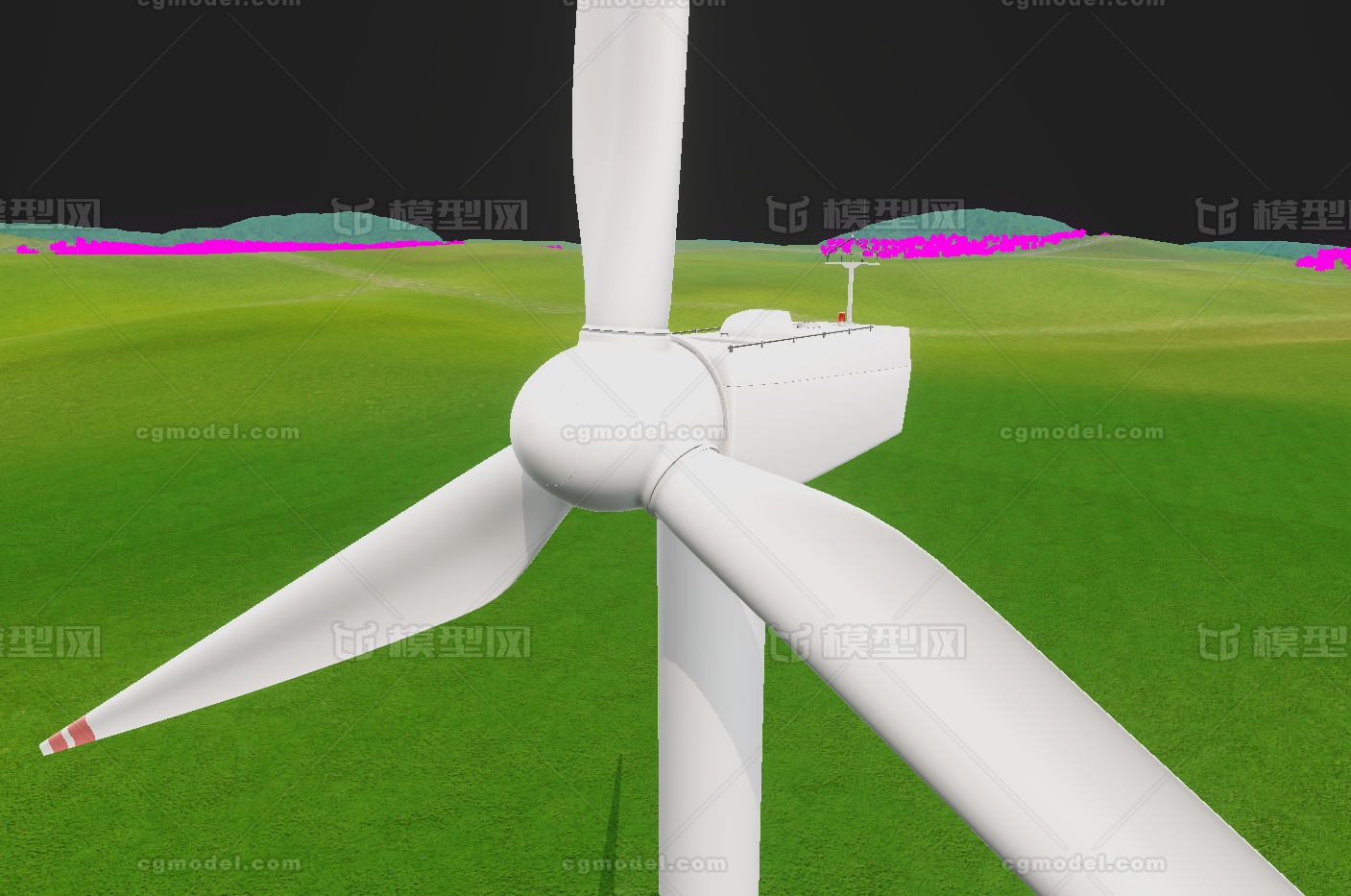 风力发电机 齿轮箱内部结构 发电机内部 变桨叶片 轴承 发电模型-工业设备模型库-3ds Max(.max)模型下载-cg模型网
