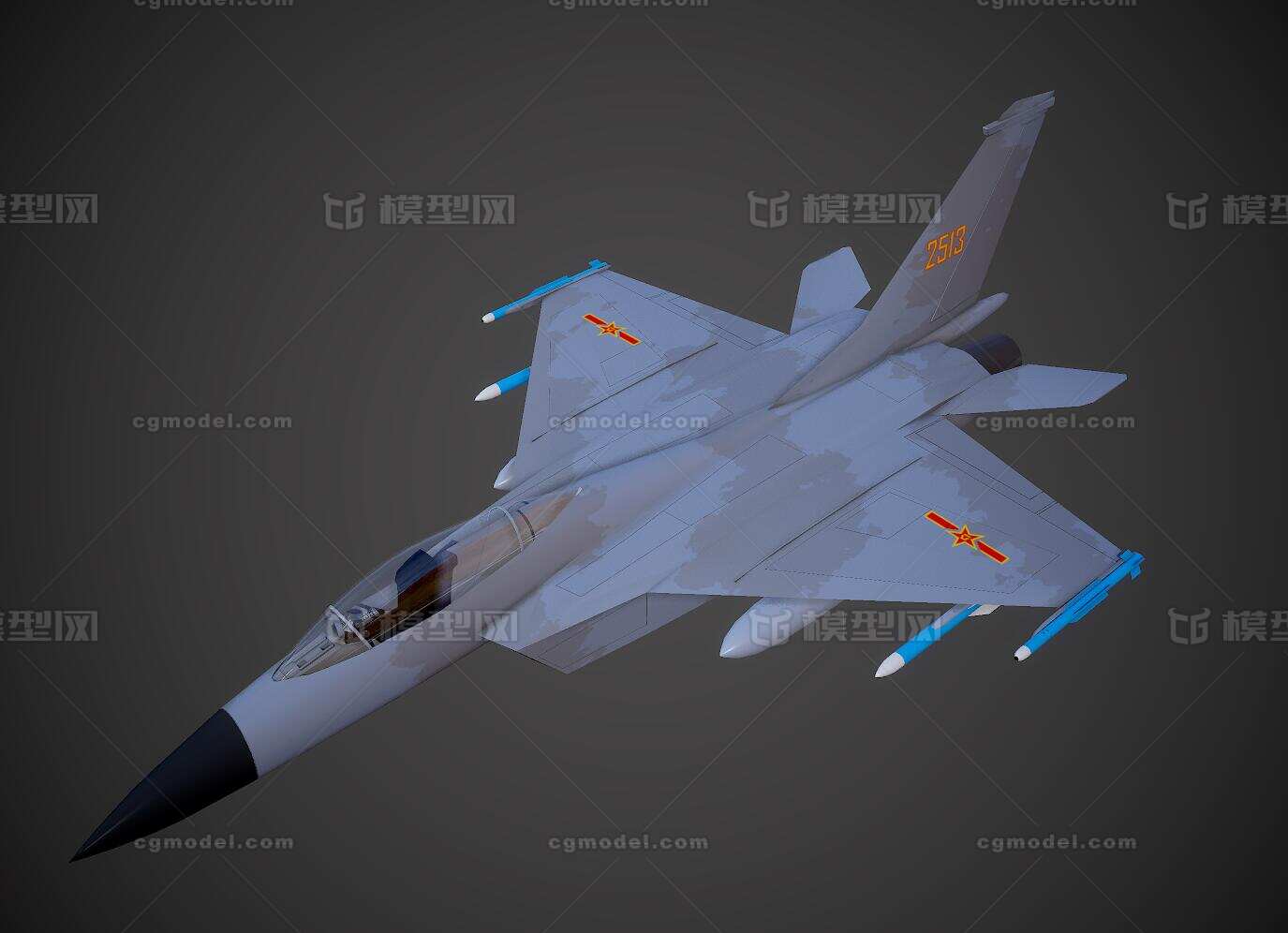 中国 歼19舰载轰炸机模型-军用飞机模型库-FBX(.fbx)模型下载-cg模型网
