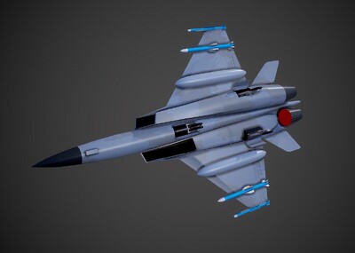 中国 歼19舰载轰炸机模型-军用飞机模型库-FBX(.fbx)模型下载-cg模型网