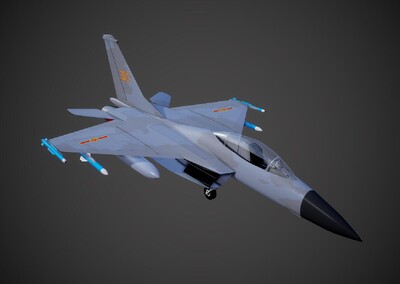 中国 歼19舰载轰炸机模型-军用飞机模型库-FBX(.fbx)模型下载-cg模型网