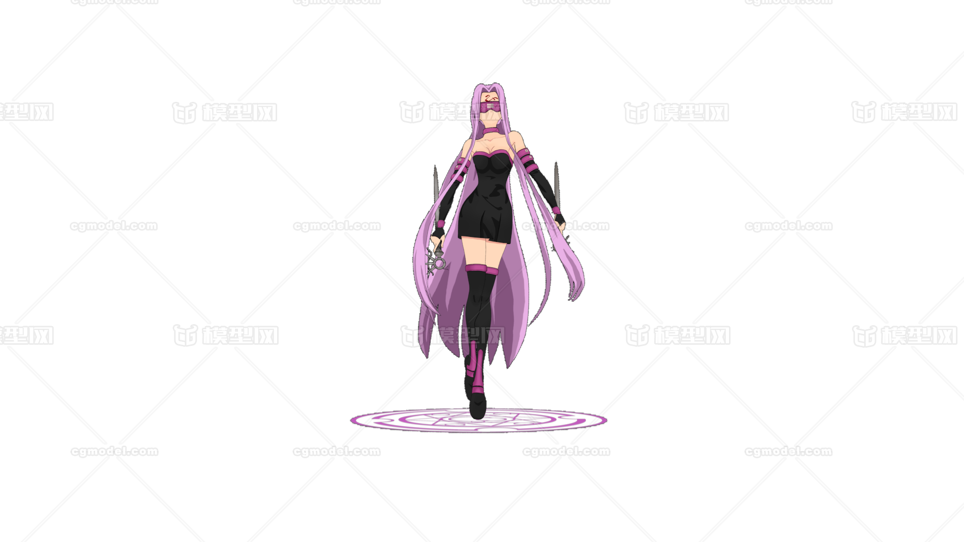 卡通女角色 Fate模型-女人模型库-Maya(.ma/.mb)模型下载-cg模型网