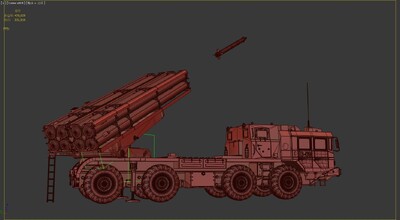 PHL16远程火箭炮 191型火箭模型-装甲车／坦克模型库-3ds Max(.max)模型下载-cg模型网