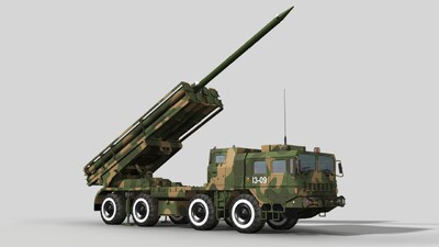 PHL16远程火箭炮 191型火箭模型-装甲车／坦克模型库-3ds Max(.max)模型下载-cg模型网