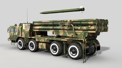 PHL16远程火箭炮 191型火箭模型-装甲车／坦克模型库-3ds Max(.max)模型下载-cg模型网