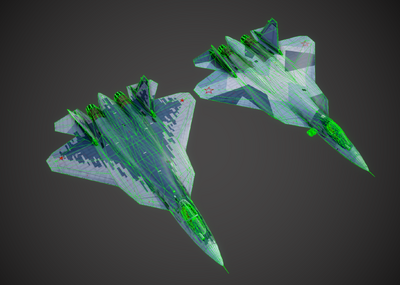 苏-57战斗机 SU-57模型-军用飞机模型库-FBX(.fbx)模型下载-cg模型网
