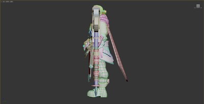 次世代风格化角色模型-冷兵器模型库-OBJ(.obj/.mtl)模型下载-cg模型网