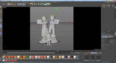 端午节 一家人团聚粽子模型-广告场景模型库-Cinema 4D(.c4d)模型下载-cg模型网