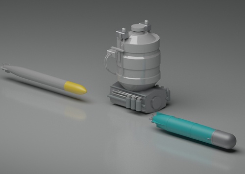 mk37导弹 导弹模型-其他器械模型库-3ds Max(.max)模型下载-cg模型网