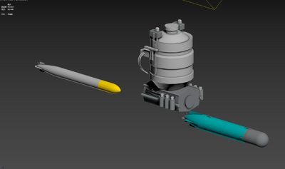 mk37导弹 导弹模型-其他器械模型库-3ds Max(.max)模型下载-cg模型网