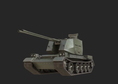 PBR 四涂装模型-火炮器械模型库-3D Studio(.3ds)模型下载-cg模型网