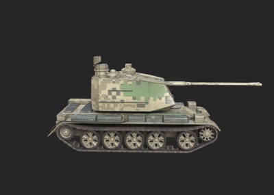 PBR 四涂装模型-火炮器械模型库-3D Studio(.3ds)模型下载-cg模型网