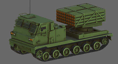 PHL-11式122mm自行火箭炮模型-装甲车／坦克模型库-3ds Max(.max)模型下载-cg模型网