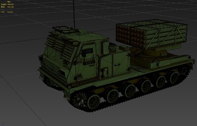 PHL-11式122mm自行火箭炮模型-装甲车／坦克模型库-3ds Max(.max)模型下载-cg模型网