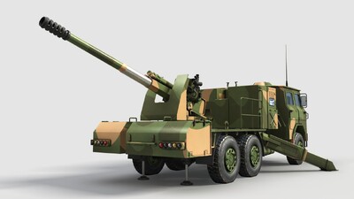 09式122毫米车载榴弹炮 PCL09模型-装甲车／坦克模型库-3ds Max(.max)模型下载-cg模型网