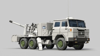 09式122毫米车载榴弹炮 PCL09模型-装甲车／坦克模型库-3ds Max(.max)模型下载-cg模型网