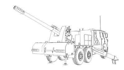 09式122毫米车载榴弹炮 PCL09模型-装甲车／坦克模型库-3ds Max(.max)模型下载-cg模型网
