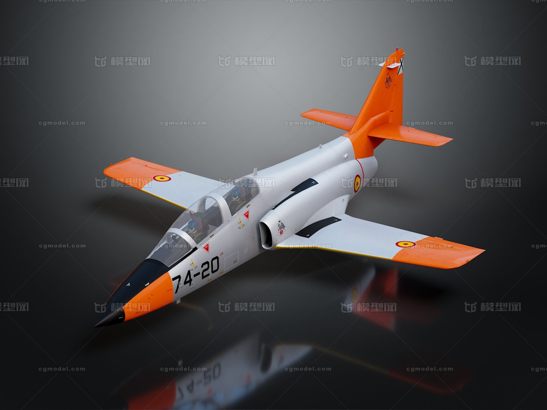 C101教练机 Airbus模型-客机/民用飞机模型库-3ds Max(.max)模型下载-cg模型网