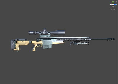 次世代 AX50狙击枪模型-穿戴服饰模型库-3ds Max(.max)模型下载-cg模型网