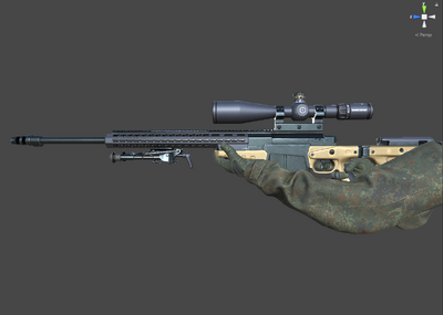 次世代 AX50狙击枪模型-穿戴服饰模型库-3ds Max(.max)模型下载-cg模型网