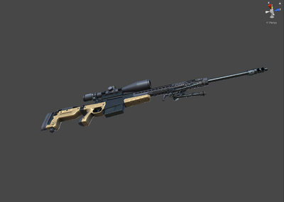 次世代 AX50狙击枪模型-穿戴服饰模型库-3ds Max(.max)模型下载-cg模型网