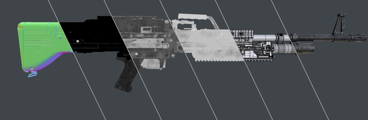 M60E4模型 - 游戏/影视/动画 - 作品模型 - CG模型网