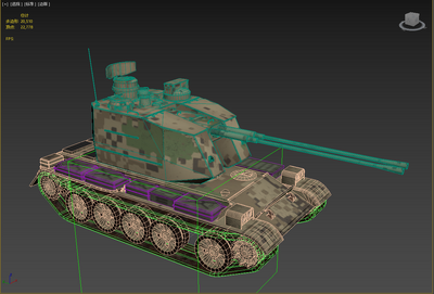 PBR 四涂装模型-火炮器械模型库-3D Studio(.3ds)模型下载-cg模型网
