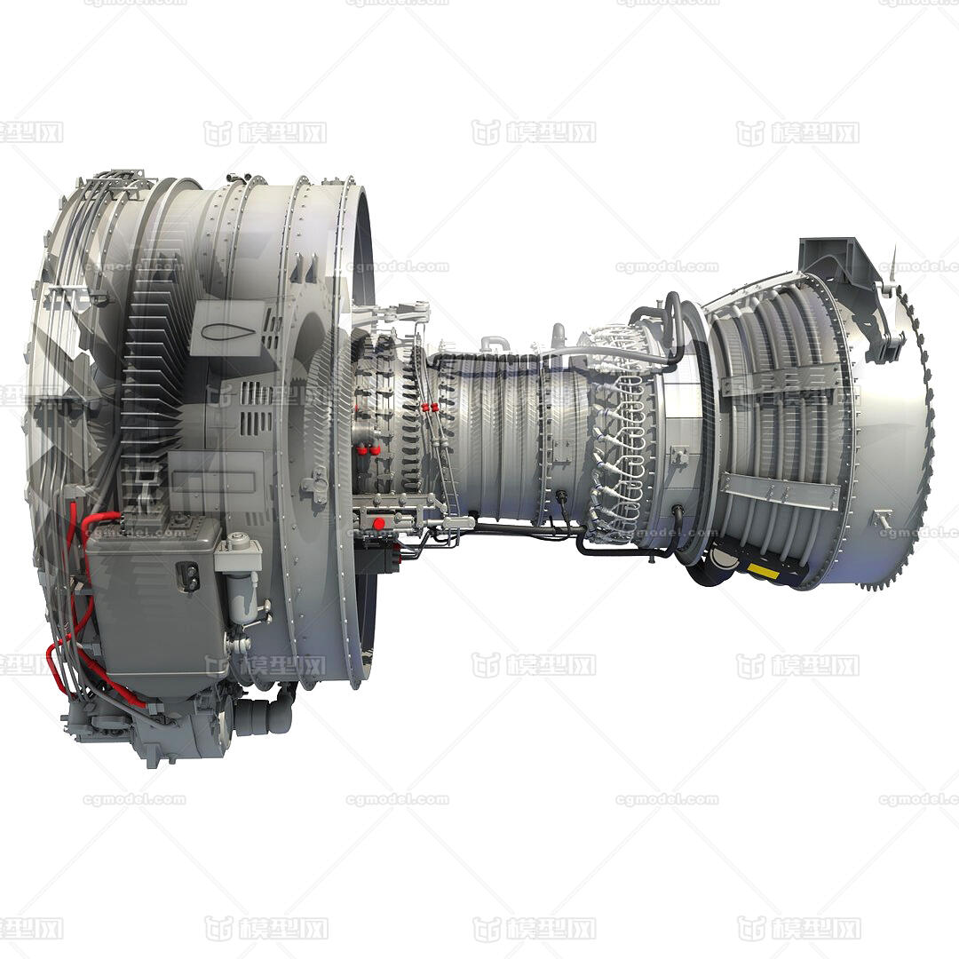 喷气发动机（带内部） CFM56-7B模型-其他航天设施模型库-3ds Max(.max)模型下载-cg模型网