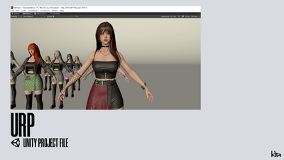 Ryu 韩流歌手模型-女人模型库-Unity模型下载-cg模型网