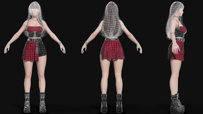 Ryu 韩流歌手模型-女人模型库-Unity模型下载-cg模型网