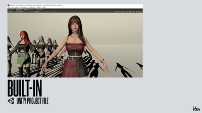 Ryu 韩流歌手模型-女人模型库-Unity模型下载-cg模型网