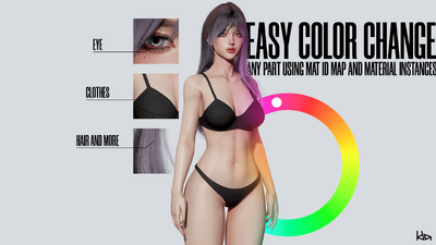 Ryu 韩流歌手模型-女人模型库-Unity模型下载-cg模型网