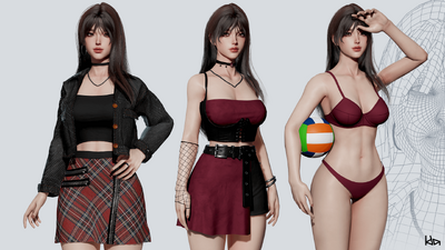 Ryu 韩流歌手模型-女人模型库-Unity模型下载-cg模型网