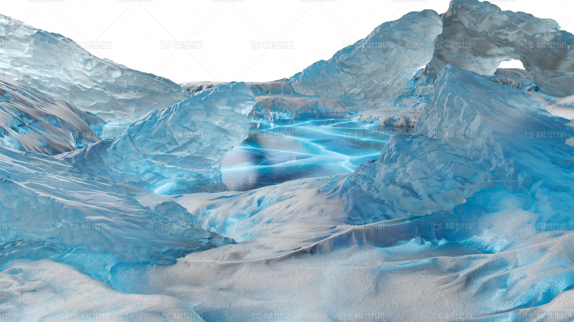 冰山 冰川模型-自然场景模型库-Cinema 4D(.c4d)模型下载-cg模型网