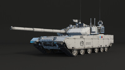 VT4A1主战坦克99AE坦克流浪地球2UEG联合政府涂装模型-装甲车／坦克模型库-Maya(.ma/.mb)模型下载-cg模型网