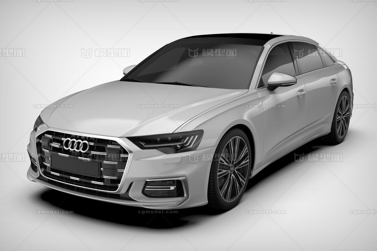 2023奥迪A6L Audi模型-轿车模型库-KeyShot(.bip/.ksp)模型下载-cg模型网
