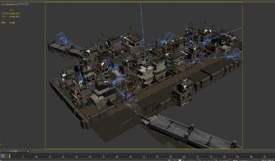 赛博朋克日本街道3dmax fbx格式模型-现代场景模型库-FBX(.fbx)模型下载-cg模型网