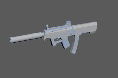 枪械·JS-9模型-枪械模型模型库-OBJ(.obj/.mtl)模型下载-cg模型网