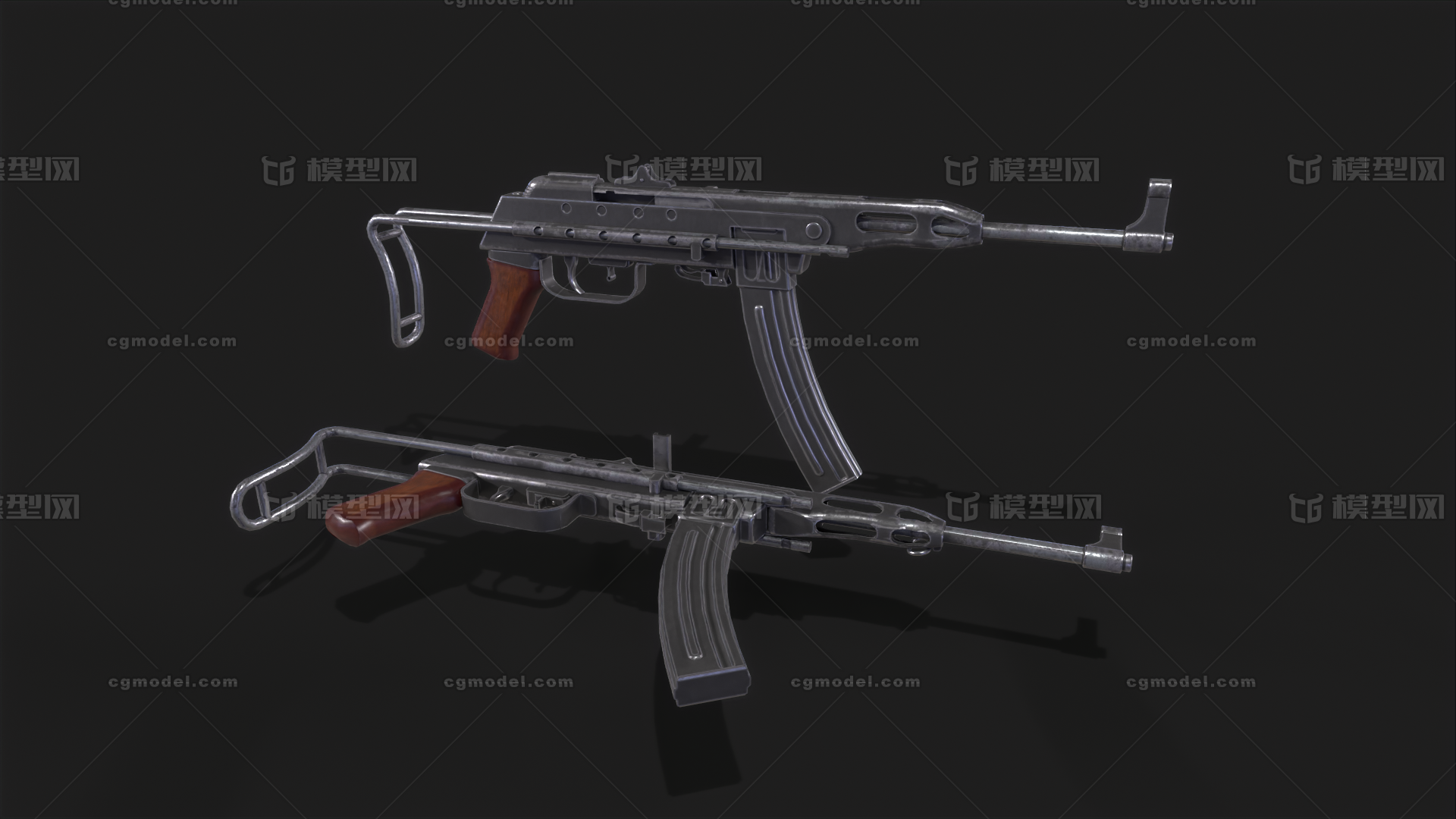 K50-M冲锋枪 枪械模型-枪械模型模型库-3ds Max(.max)模型下载-cg模型网