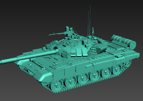 T90主战坦克模型-装甲车／坦克模型库-FBX(.fbx)模型下载-cg模型网
