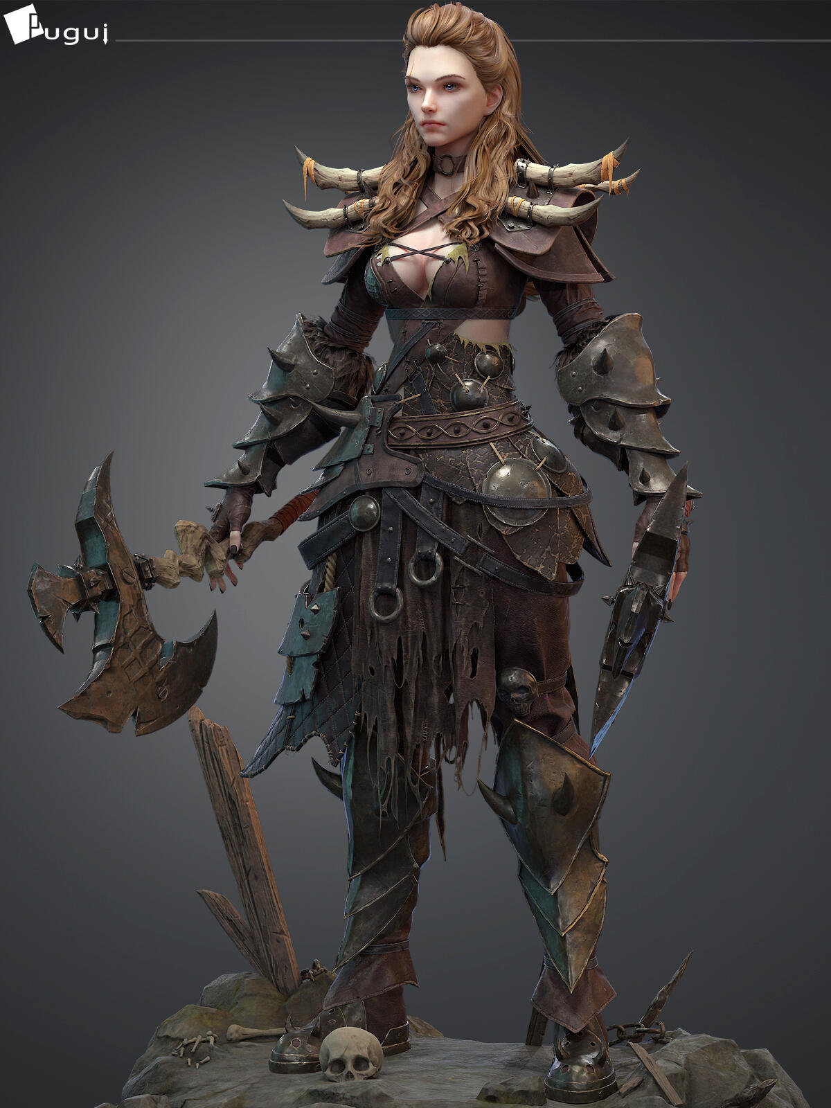 【pugui游戏】--17期角色精品班学员作品模型 - 角色/人物/生物 - 作品模型 - CG模型网