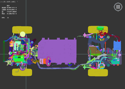 理想one新能源增程式 混合动力L8L9模型-车辆部件模型库-3ds Max(.max)模型下载-cg模型网