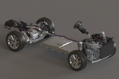 理想one新能源增程式 混合动力L8L9模型-车辆部件模型库-3ds Max(.max)模型下载-cg模型网