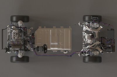 理想one新能源增程式 混合动力L8L9模型-车辆部件模型库-3ds Max(.max)模型下载-cg模型网