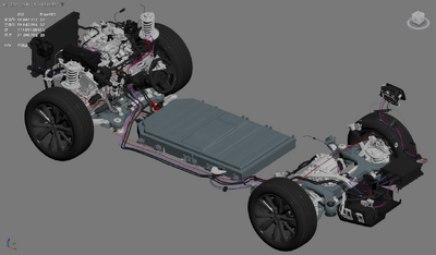 理想one新能源增程式 混合动力L8L9模型-车辆部件模型库-3ds Max(.max)模型下载-cg模型网