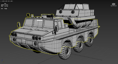 ZIL 2906全地形车模型-工程车模型库-3ds Max(.max)模型下载-cg模型网